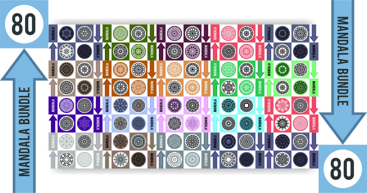 Color Mandala Bundle #25 Bundle · Creative Fabrica