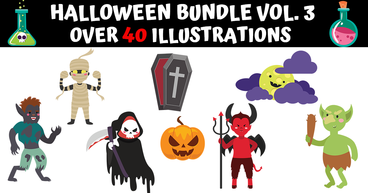 Halloween Bundle Vol. 3 Bundle · Creative Fabrica