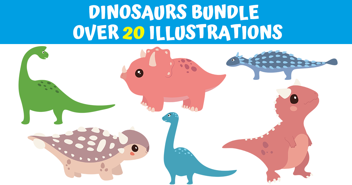 Dinosaurs Bundle Bundle · Creative Fabrica