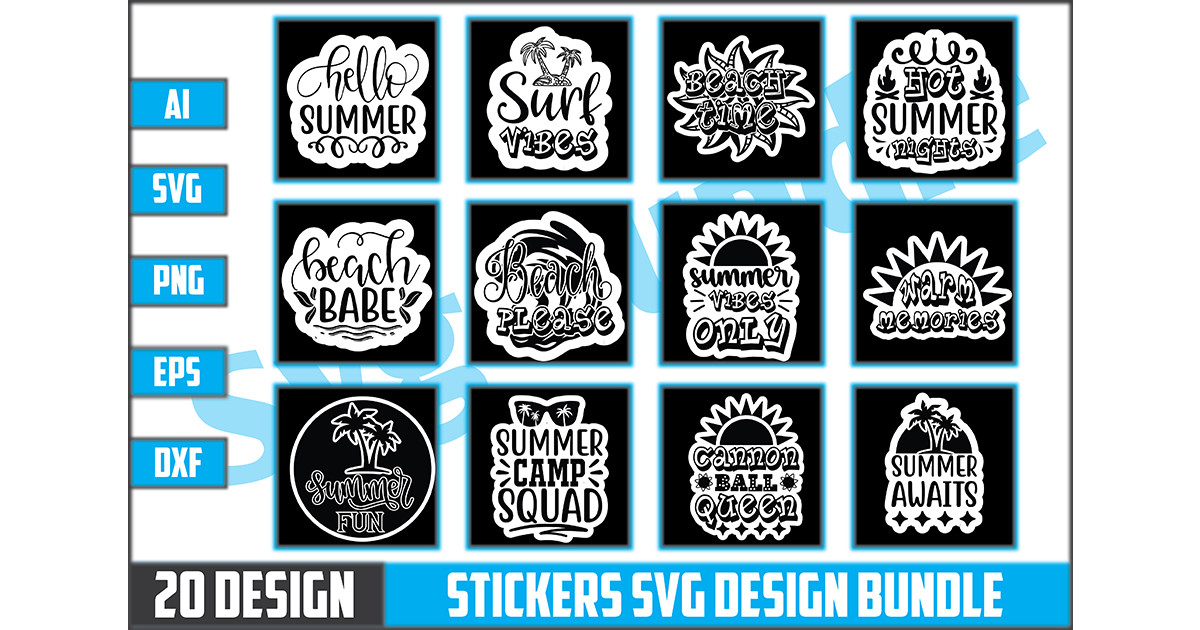 Sticker SVG Design Bundle Bundle · Creative Fabrica