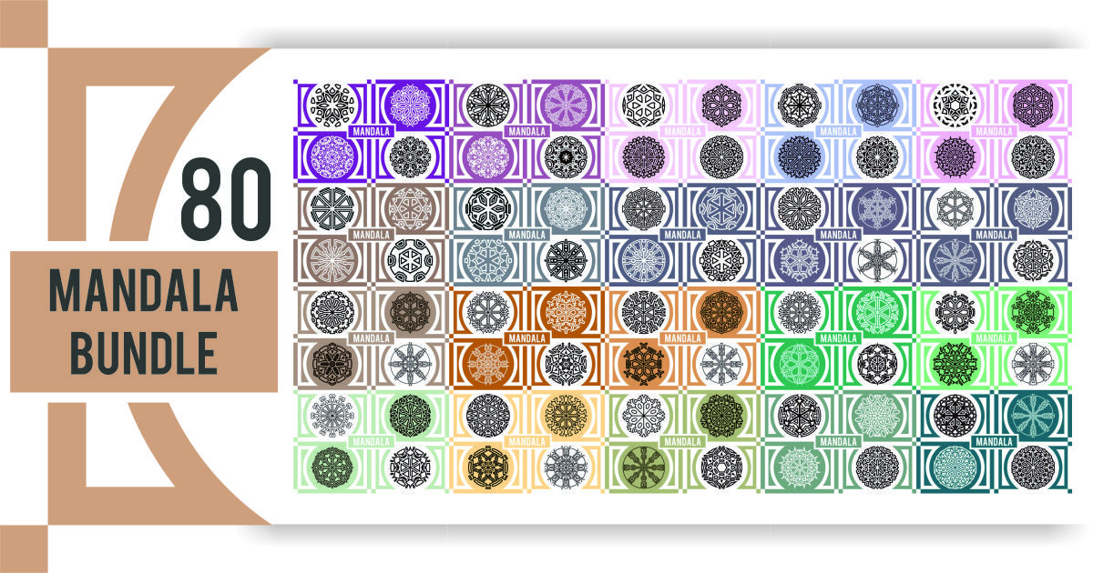 Color Mandala Bundle #43 Bundle · Creative Fabrica