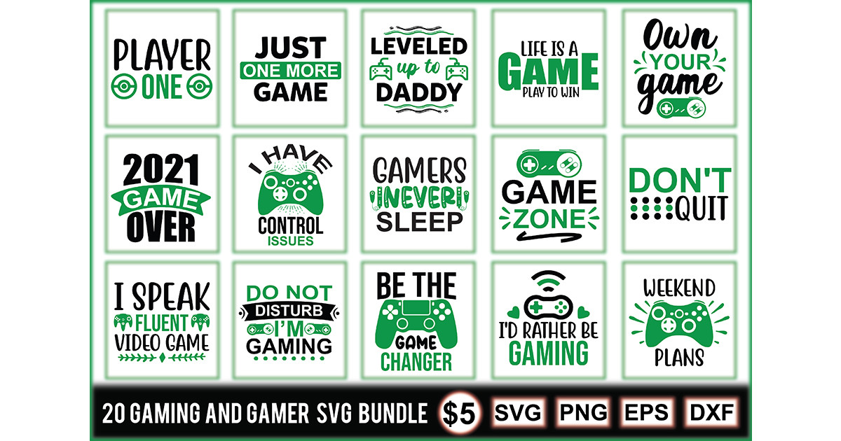 Gaming & Gamer SVG Bundle Bundle · Creative Fabrica