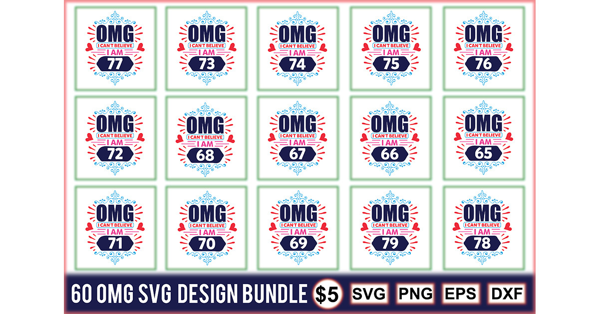 OMG SVG Design Bundle Bundle · Creative Fabrica