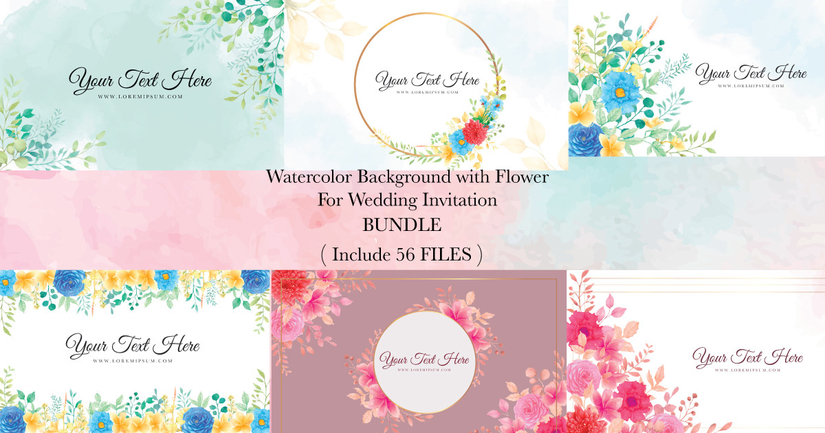 Watercolor Background Bundle Bundle · Creative Fabrica