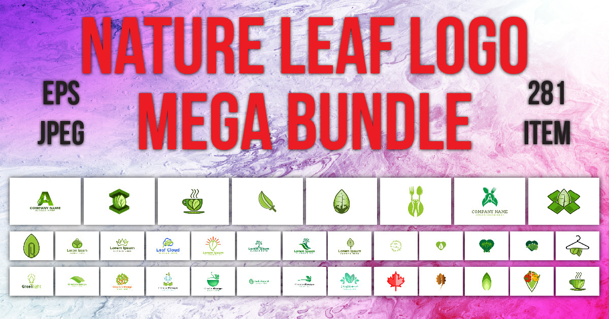 Nature Logo Mega Bundle Bundle · Creative Fabrica
