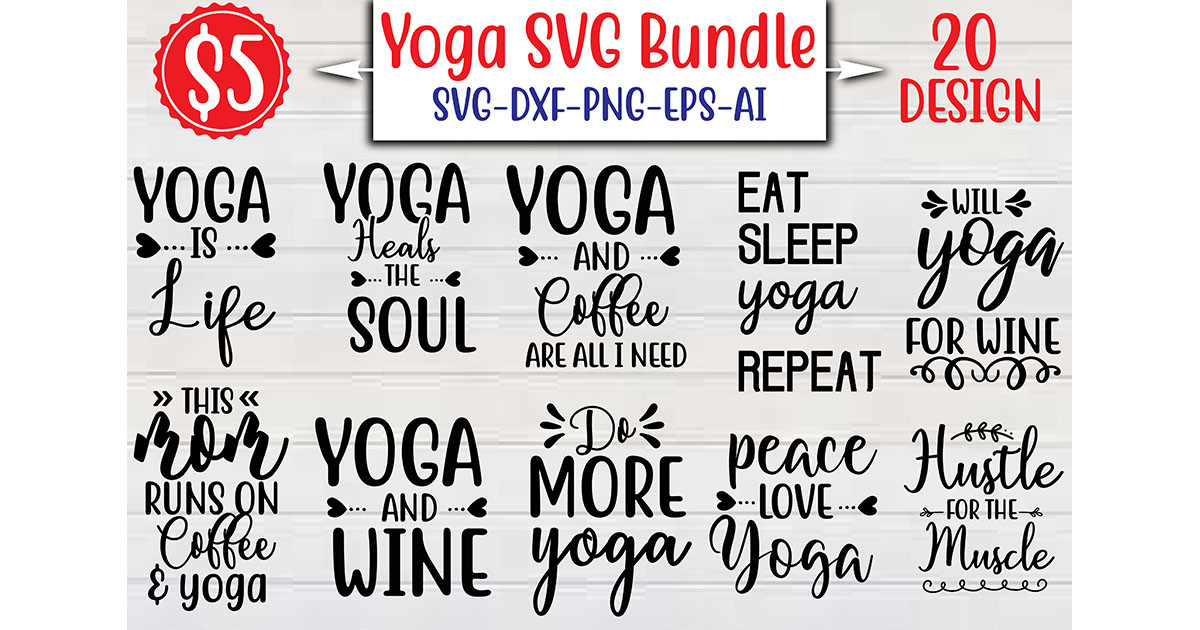 Yoga SVG Bundle Bundle · Creative Fabrica