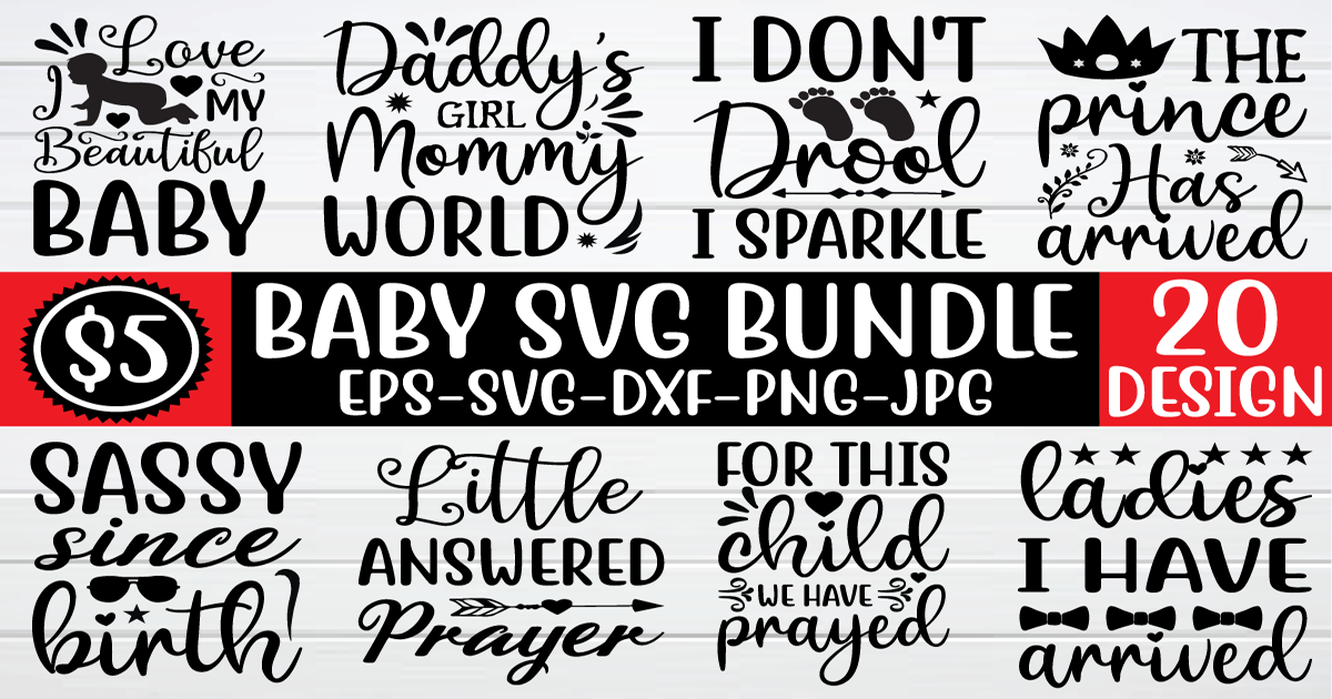 Baby SVG Bundle Vol - 1 Bundle · Creative Fabrica