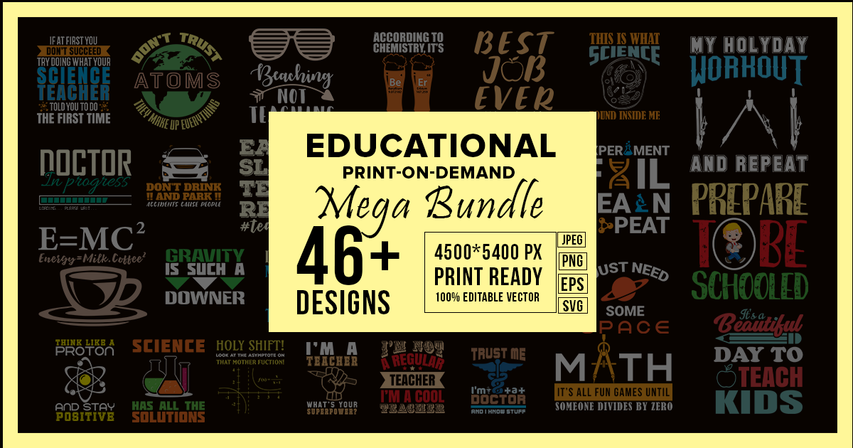 Educational Mega Bundle Bundle · Creative Fabrica
