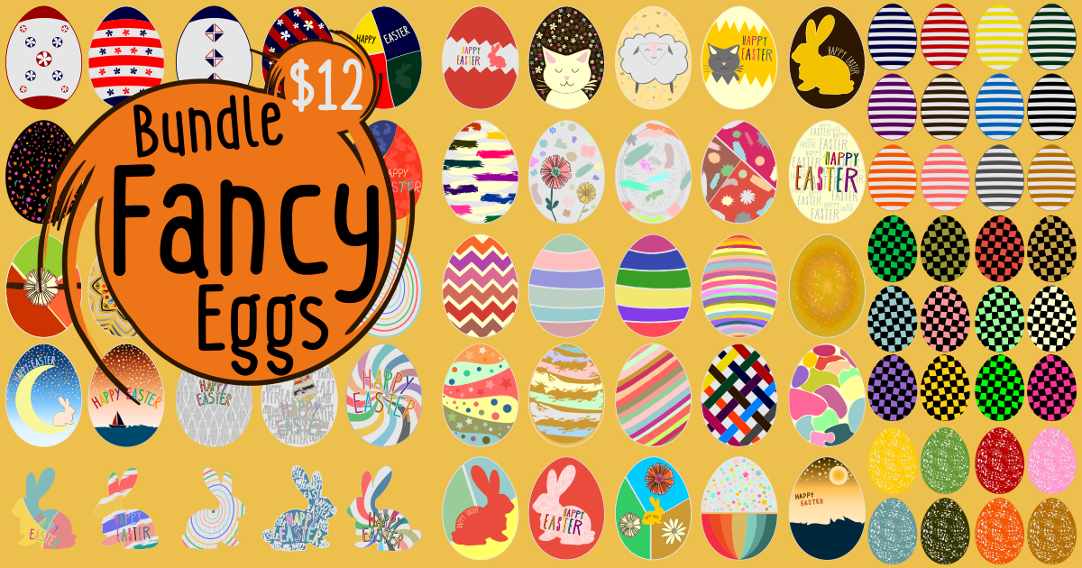 Fancy Eggs Bundle Bundle · Creative Fabrica
