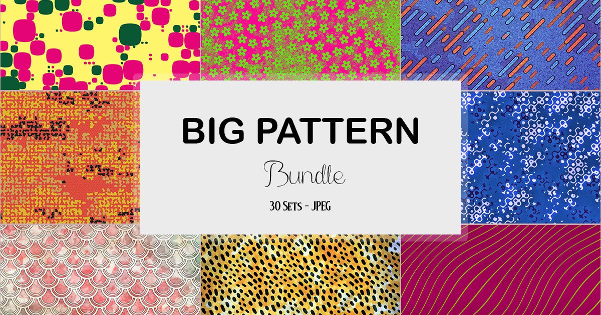 Big Pattern Bundle Bundle · Creative Fabrica