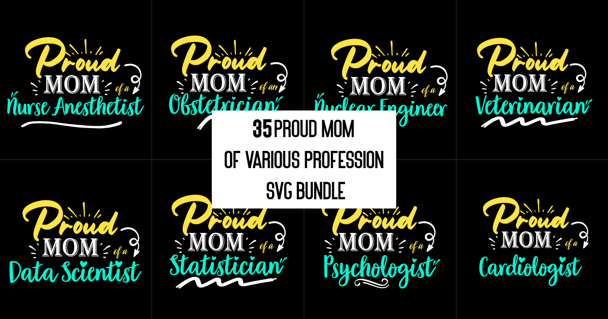 35 Proud Mom SVG Bundle Bundle · Creative Fabrica