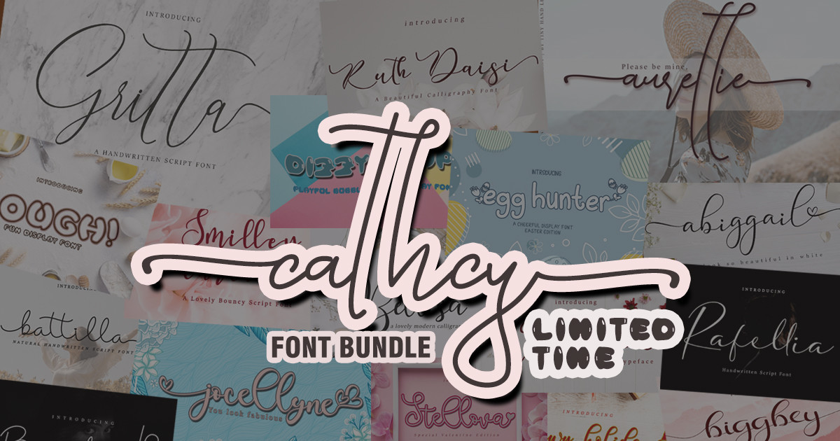 Catchy Fonts Bundle Bundle · Creative Fabrica