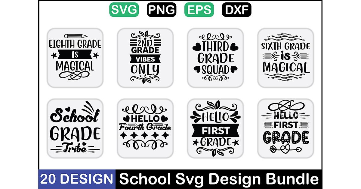 School SVG Design Bundle Bundle · Creative Fabrica