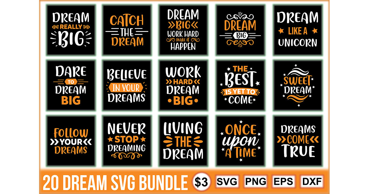 Dream SVG Bundle Bundle · Creative Fabrica