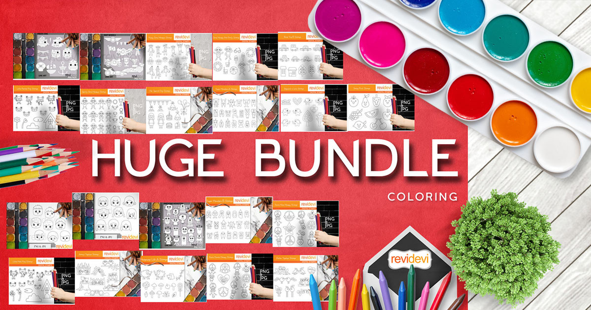 Summer Coloring Pages Huge Bundle Bundle · Creative Fabrica