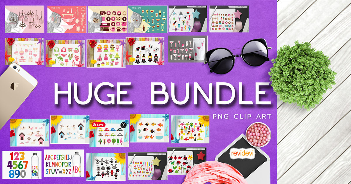 Summer Illustrations Huge Bundle Bundle · Creative Fabrica