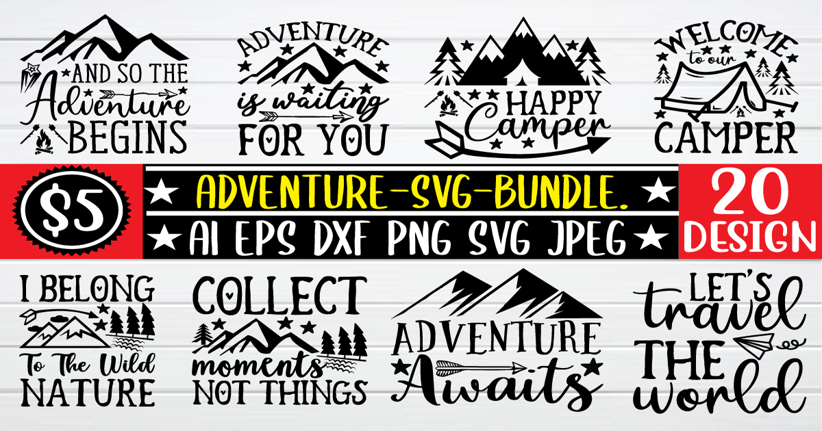 Adventure SVG Bundle Bundle · Creative Fabrica