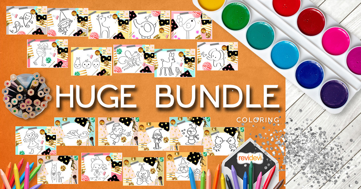Coloring Activity Huge Bundle Bundle · Creative Fabrica