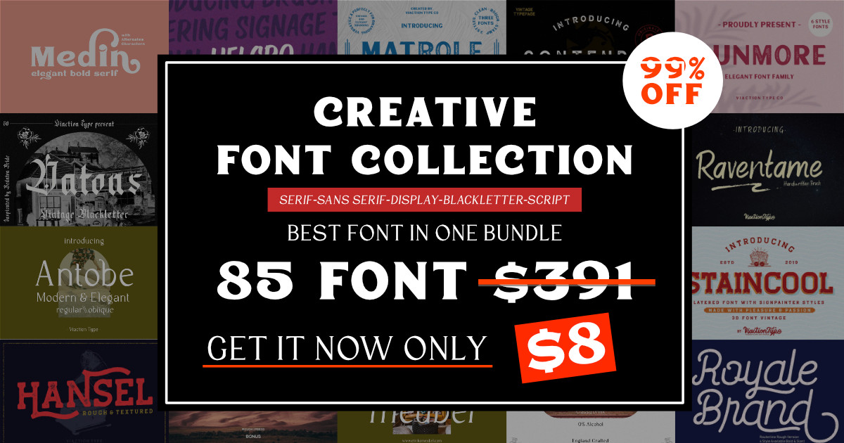 Creative Font Collection Bundle Bundle · Creative Fabrica
