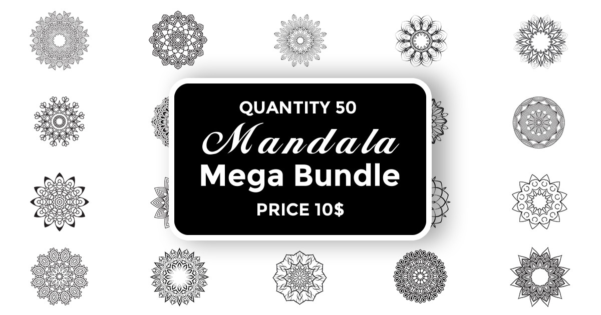 Mandala Coloring Book Bundle Bundle · Creative Fabrica