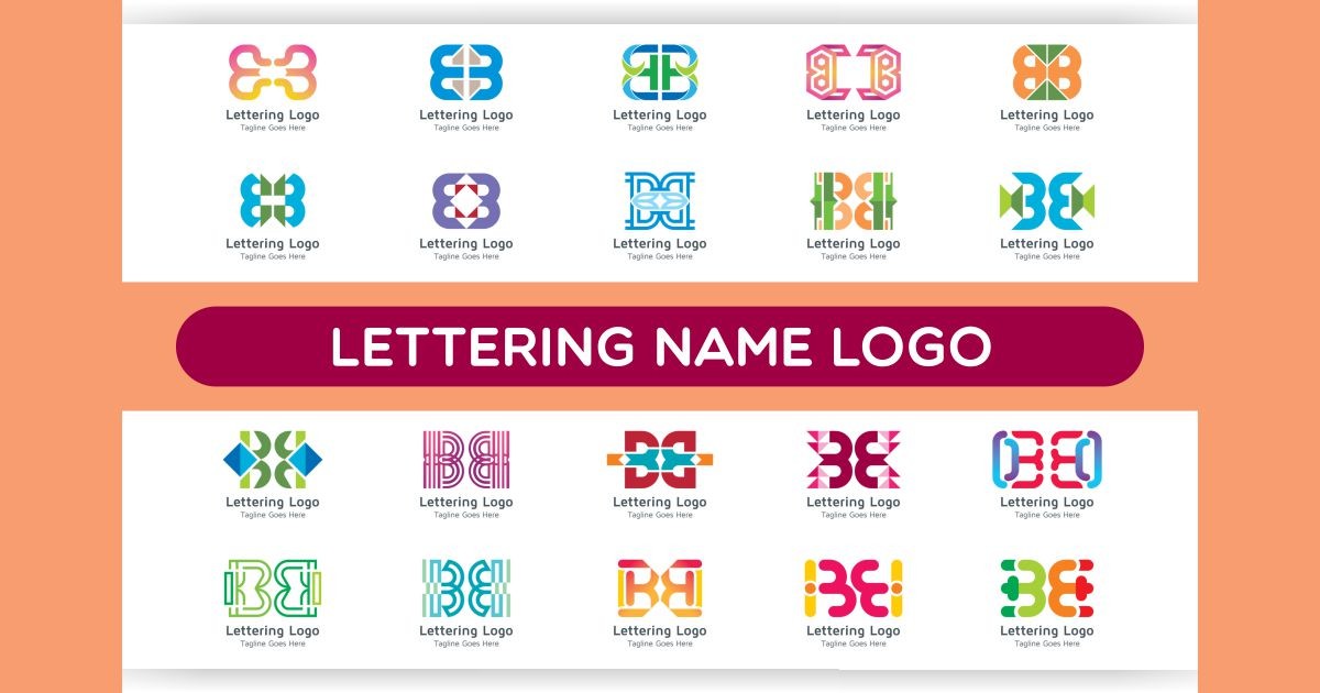Lettering Name Logo Bundle #112 Bundle · Creative Fabrica