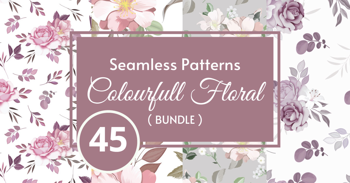 Colorful Floral Bundle Bundle · Creative Fabrica