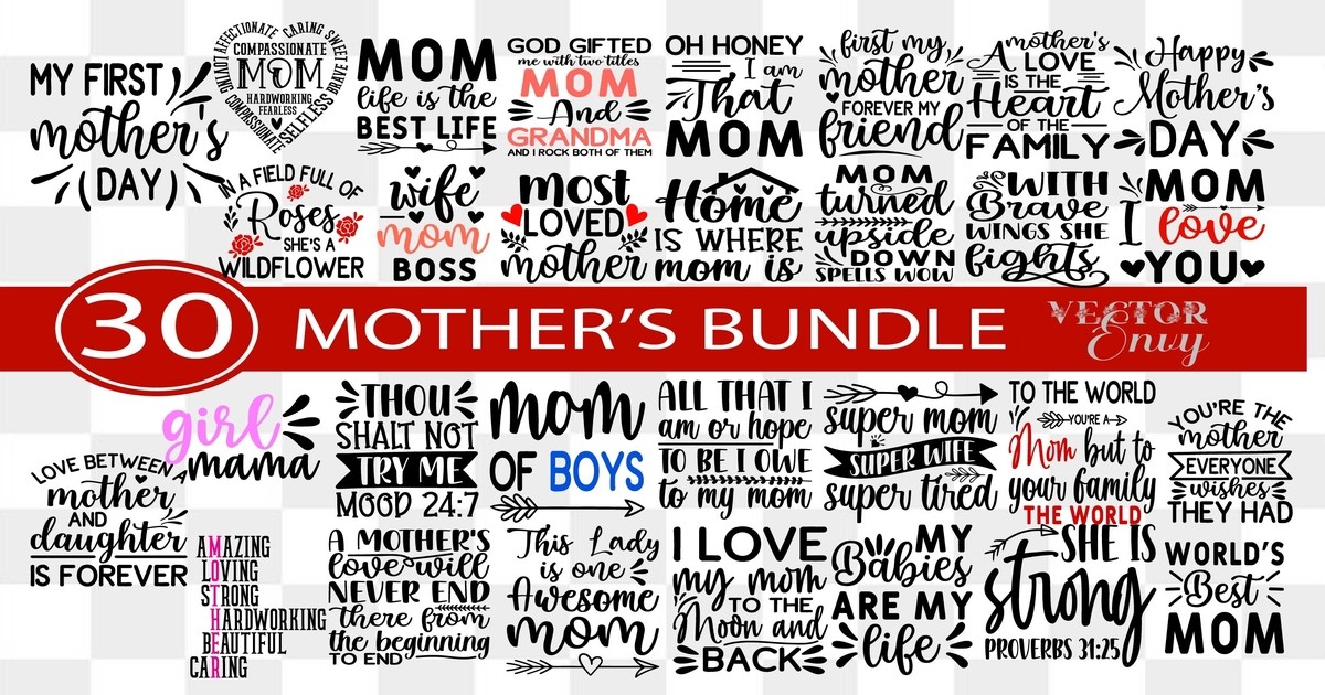 Mother's Day Bundle Bundle · Creative Fabrica