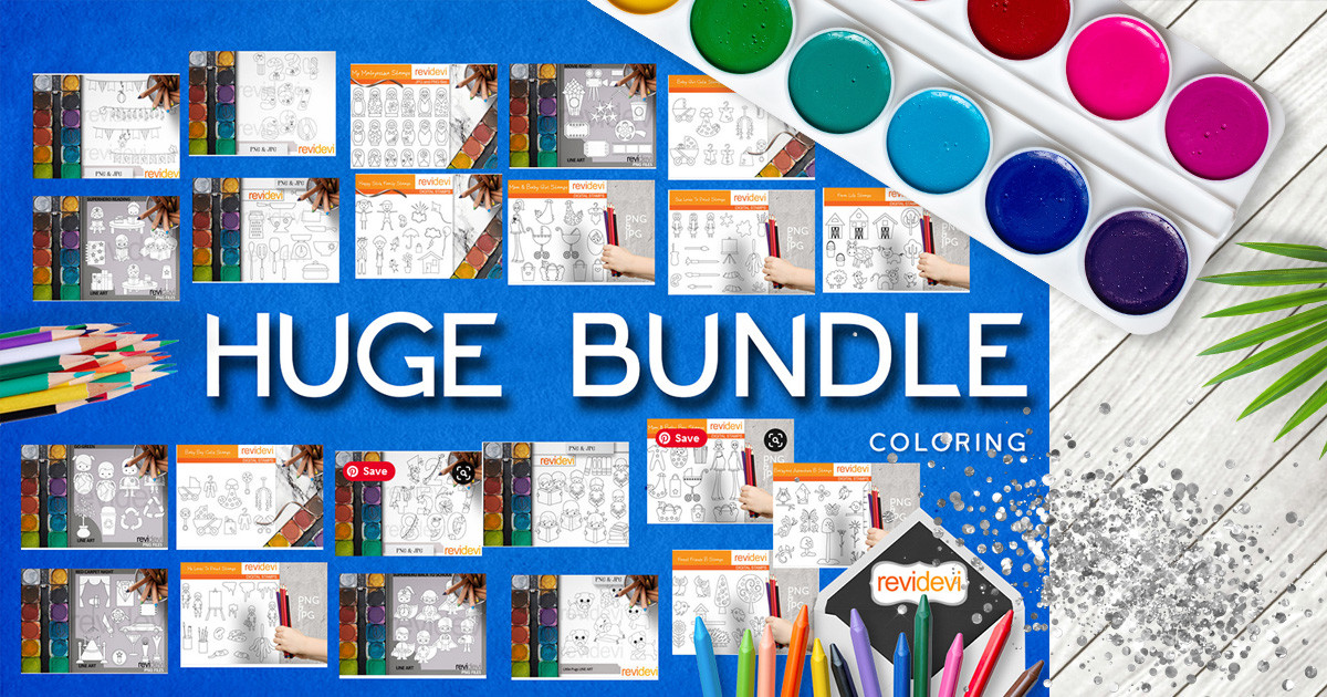 Coloring Pages for Kids Bundle Bundle · Creative Fabrica