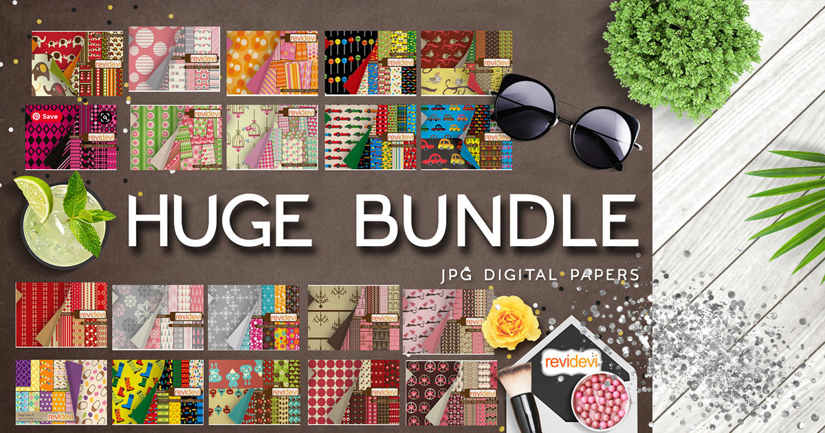 Digital Papers for Backgrounds Bundle Bundle · Creative Fabrica