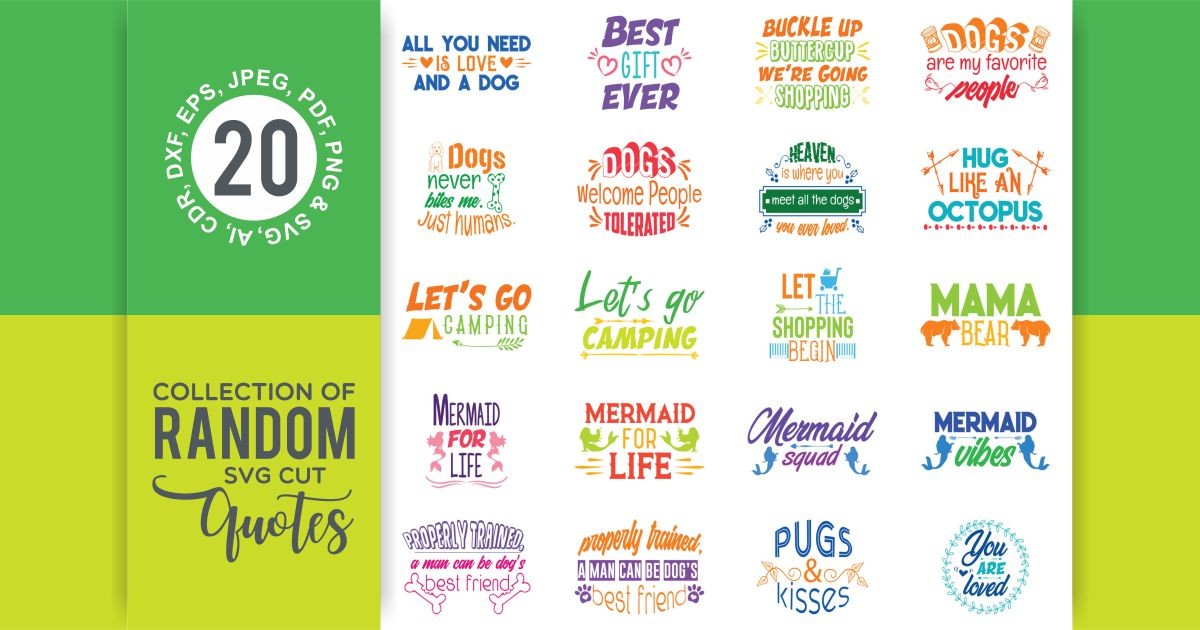 Collection of Random Quotes 2 Bundle · Creative Fabrica