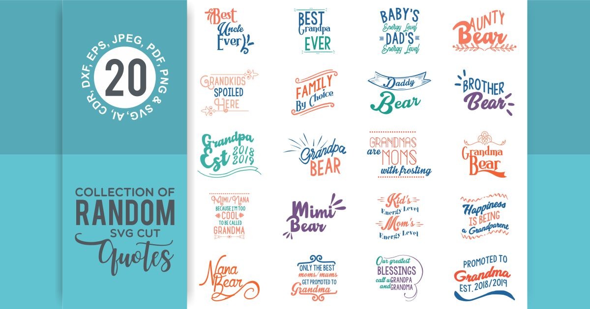 Collection of Random Quotes 28 Bundle · Creative Fabrica