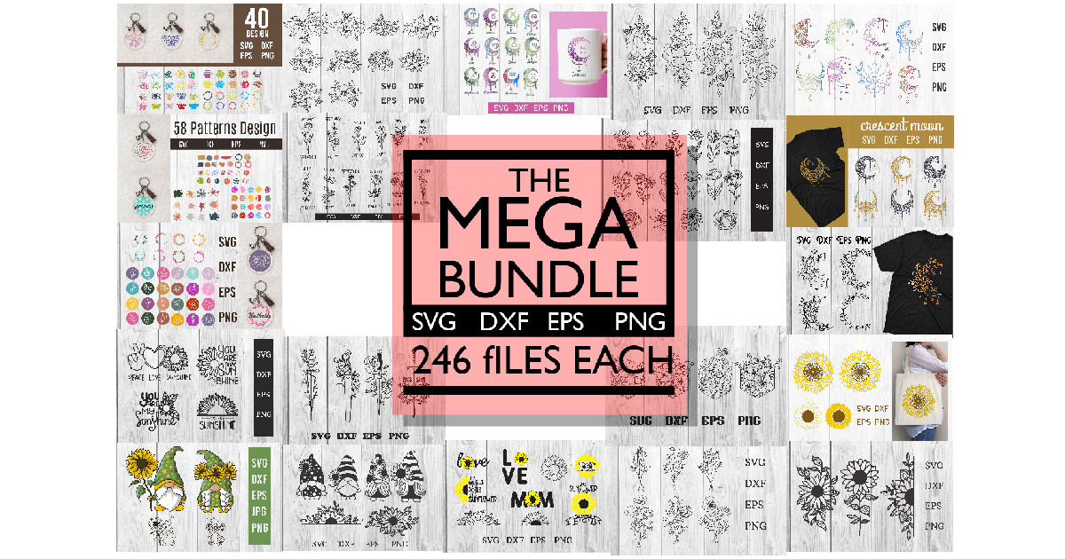 The Mega Bundle Including 246 SVG Designs Bundle · Creative Fabrica