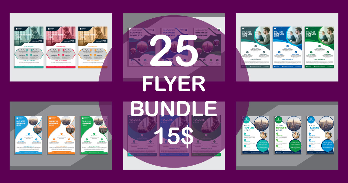 Flyer Bundle Bundle · Creative Fabrica