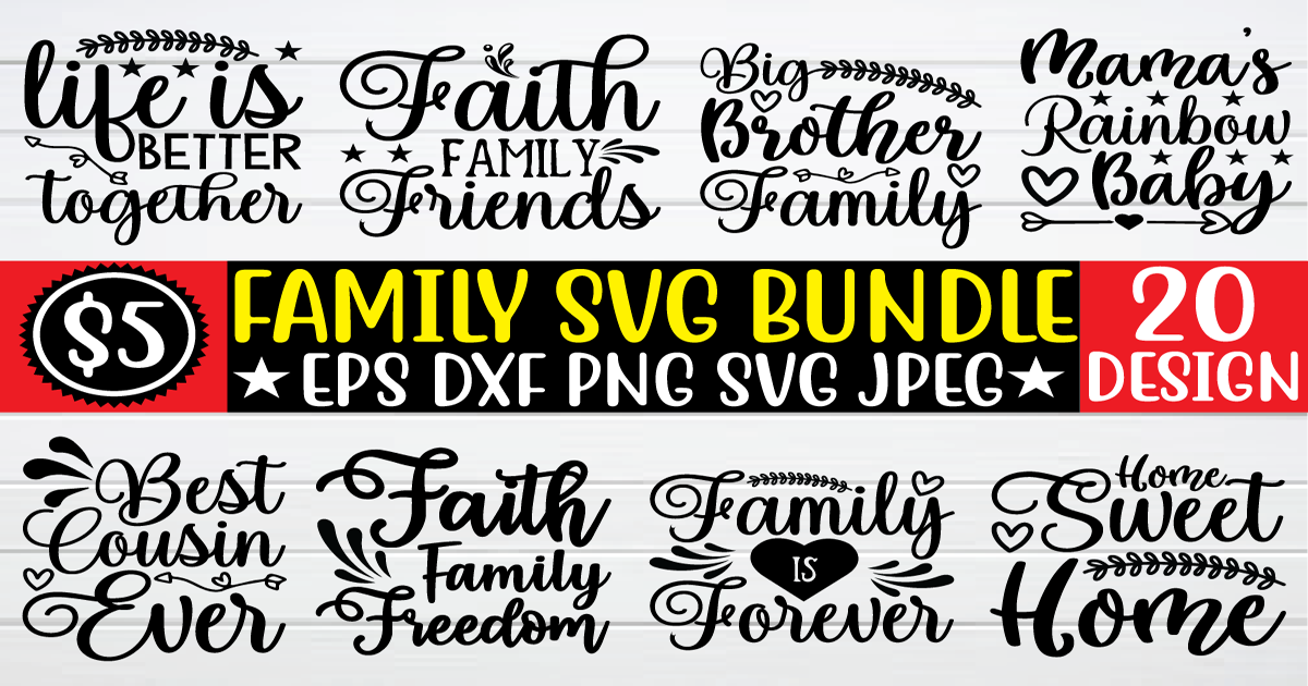 Family SVG Bundle Bundle · Creative Fabrica