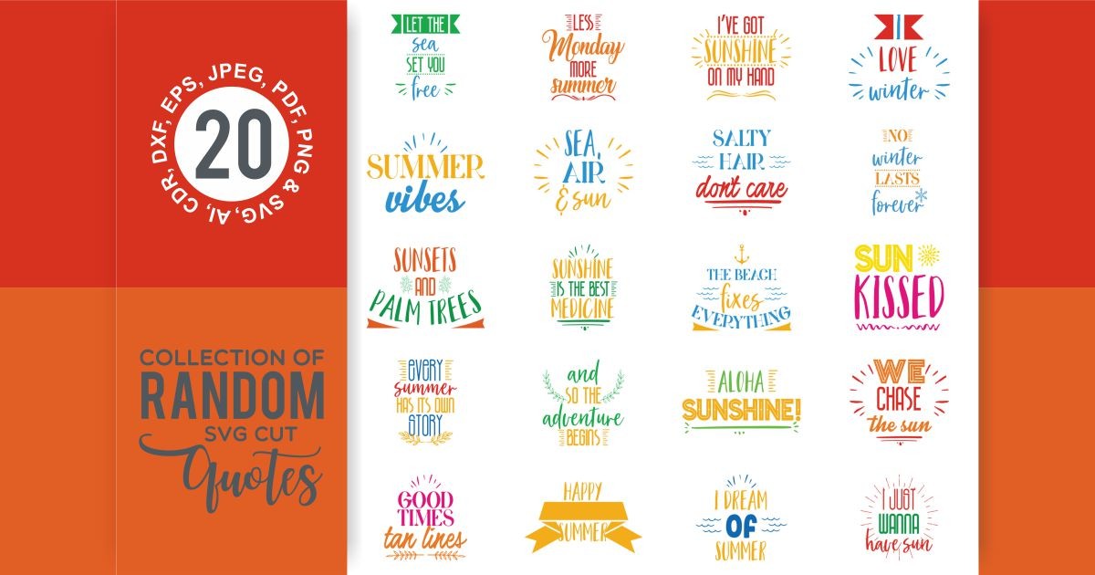 Collection of Random Quotes 38 Bundle · Creative Fabrica