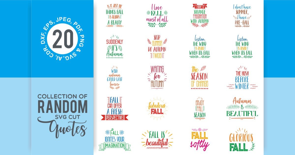 Collection of Random Quotes 49 Bundle · Creative Fabrica