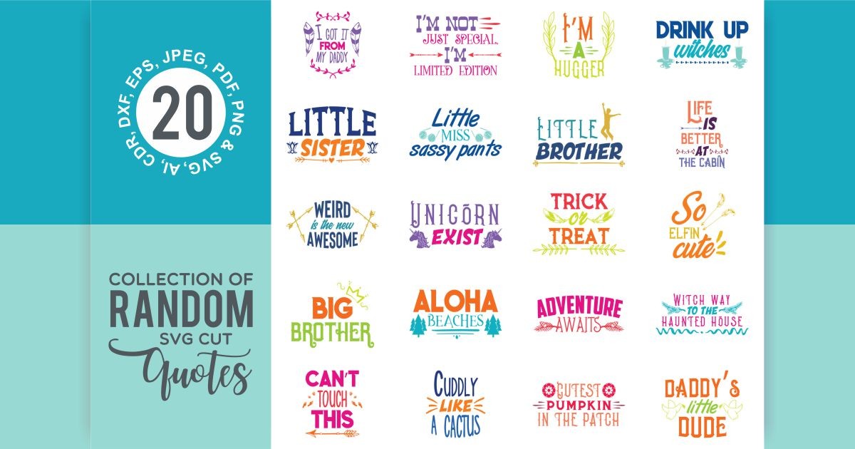 Collection of Random Quotes 70 Bundle · Creative Fabrica