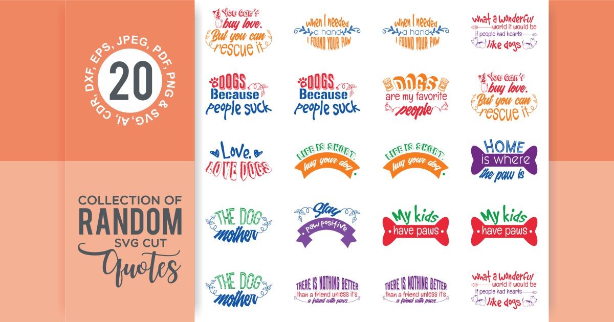 Collection of Random Quotes 57 Bundle · Creative Fabrica