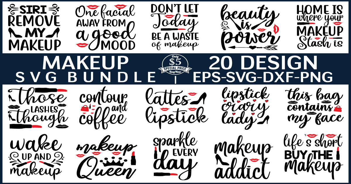 Makeup SVG Bundle Bundle · Creative Fabrica