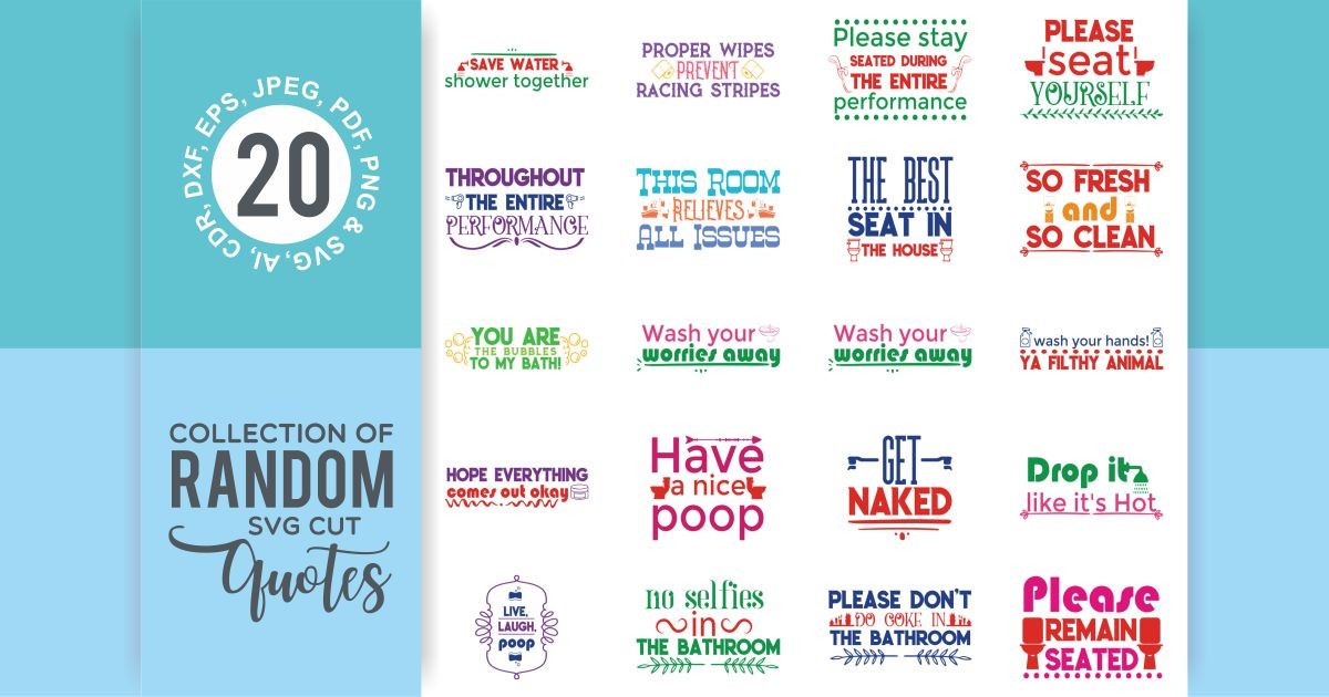 Collection of Random Quotes 84 Bundle · Creative Fabrica