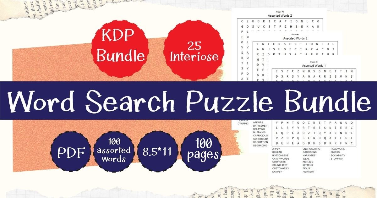 Mega Word Search Puzzles Interior Bundle Bundle · Creative Fabrica