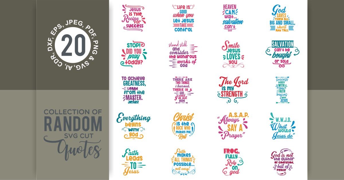 Collection of Random Quotes 103 Bundle · Creative Fabrica