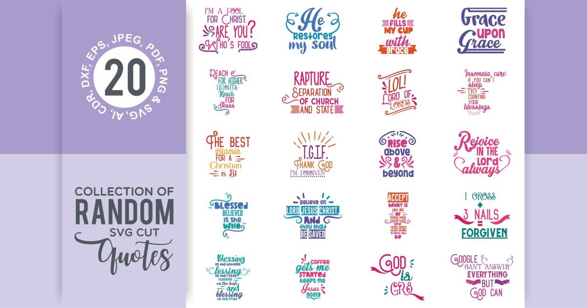 Collection of Random Quotes 113 Bundle · Creative Fabrica