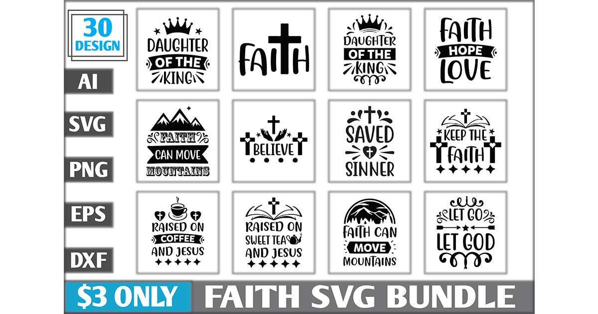 Faith SVG Bundle Bundle · Creative Fabrica