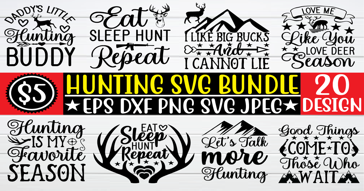 Hunting SVG Bundle Bundle · Creative Fabrica