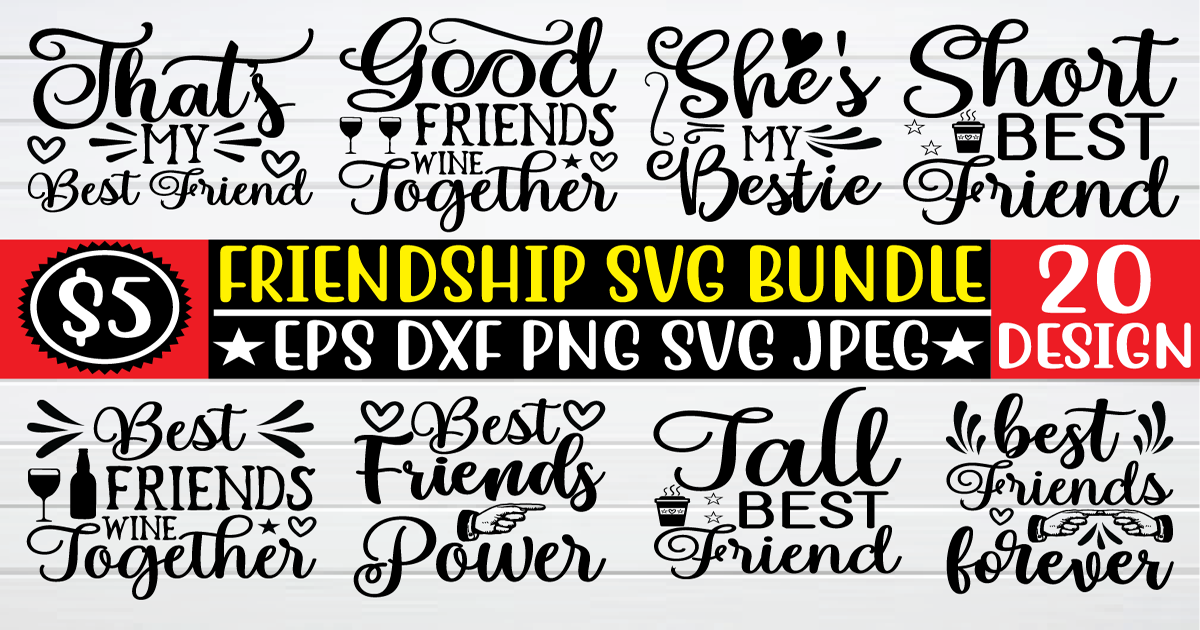 Friendship SVG Bundle Bundle · Creative Fabrica