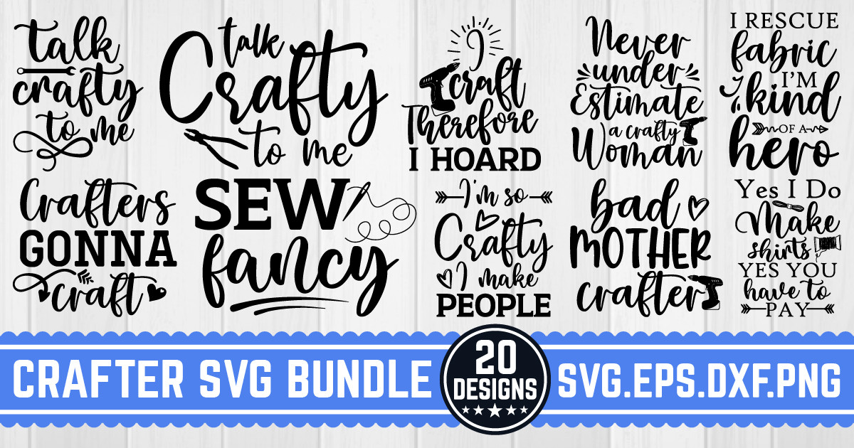 Crafter SVG Bundle Bundle · Creative Fabrica