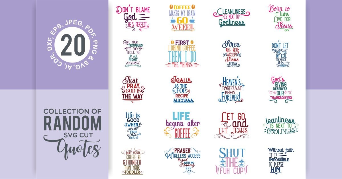 Collection of Random Quotes 119 Bundle · Creative Fabrica