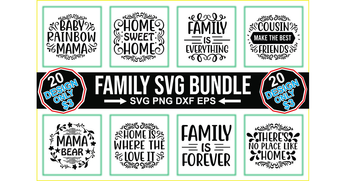 Family SVG Bundle Bundle · Creative Fabrica