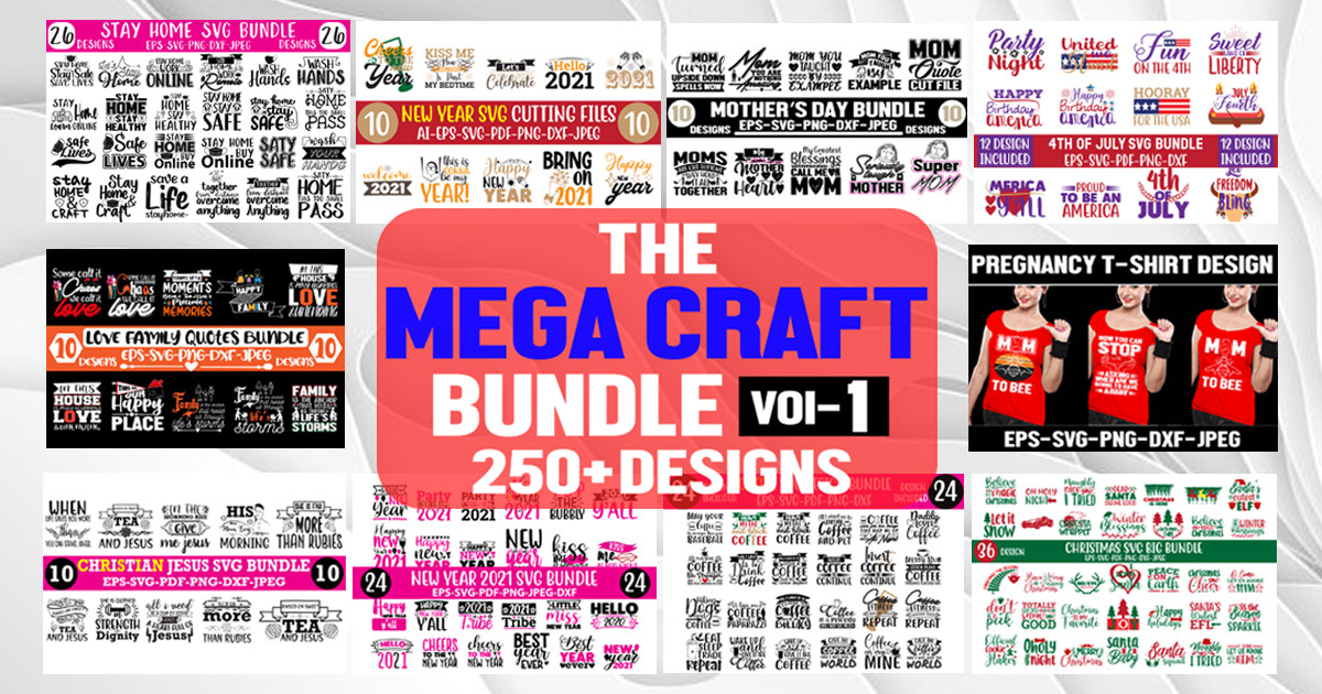 The Mega Craft Bundle Vol 1 Bundle · Creative Fabrica